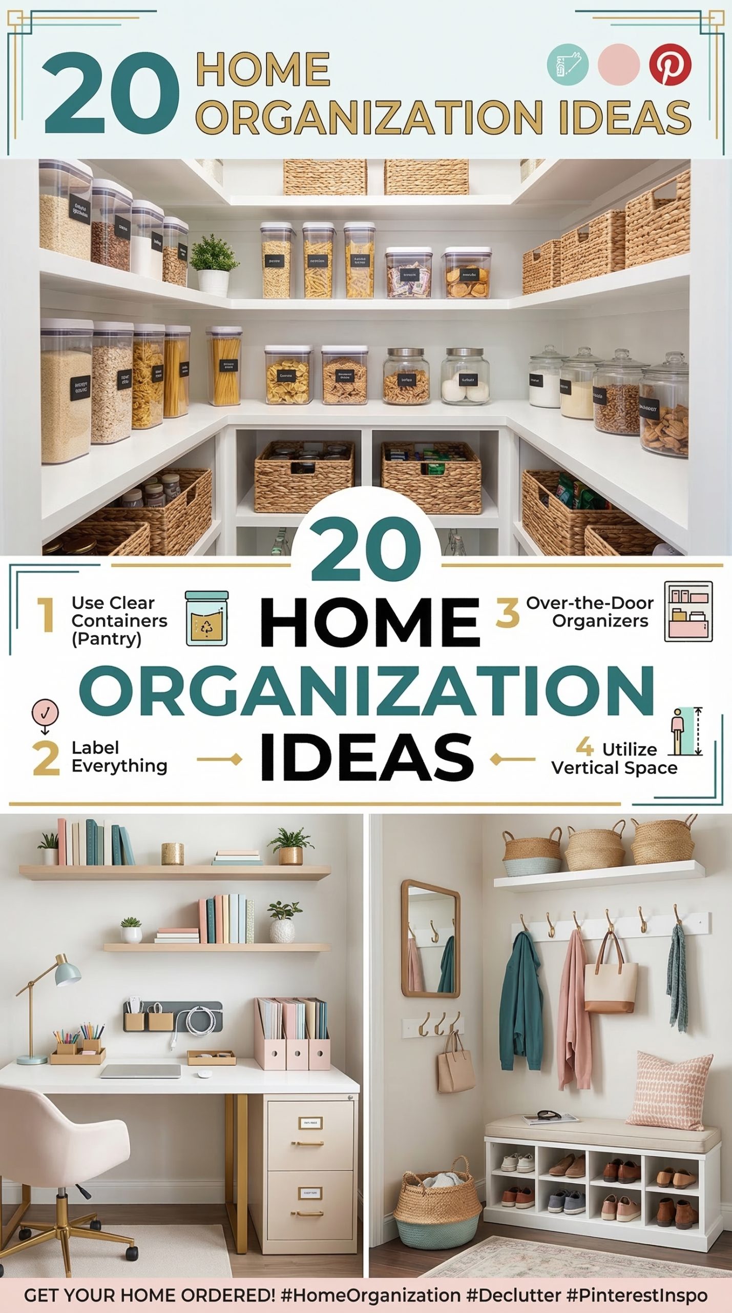 20 Home Organization Ideas