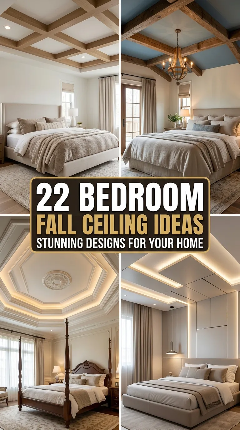 22 Bedroom Fall Ceiling Ideas