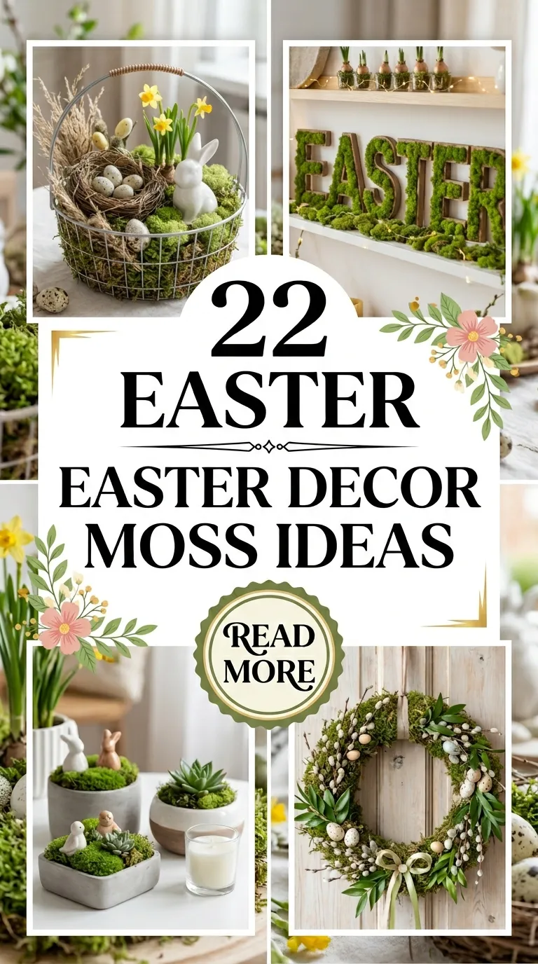 22 Easter Decor Moss Ideas