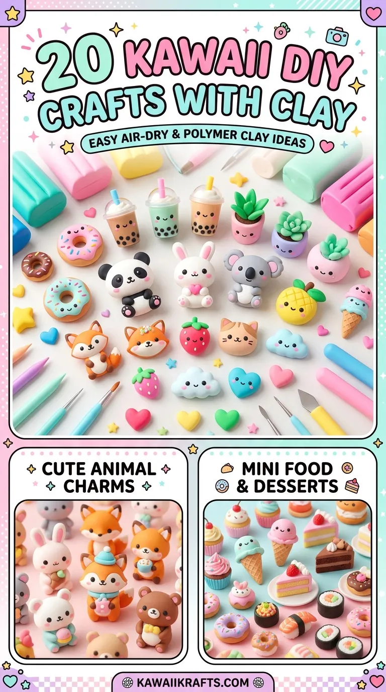 20 Kawaii DIY Crafts With Clay