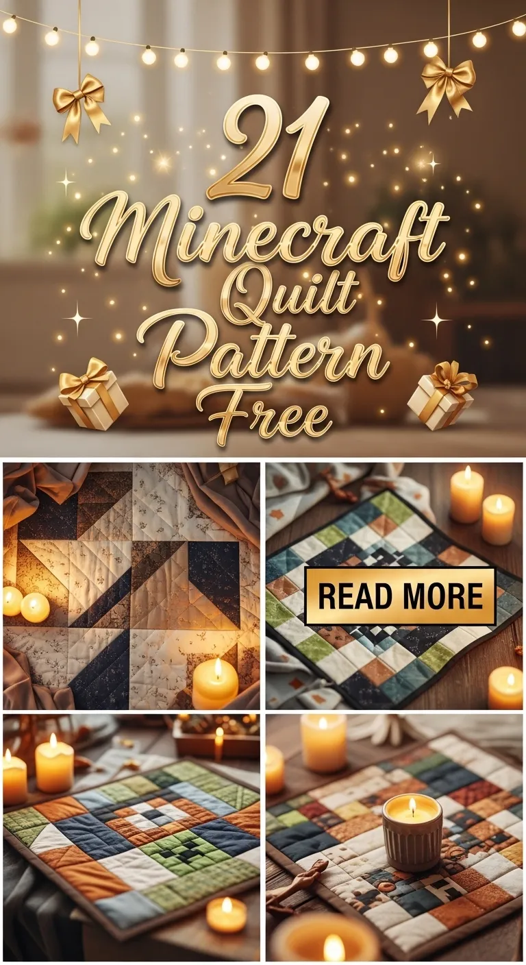 21 Minecraft Quilt Pattern Free