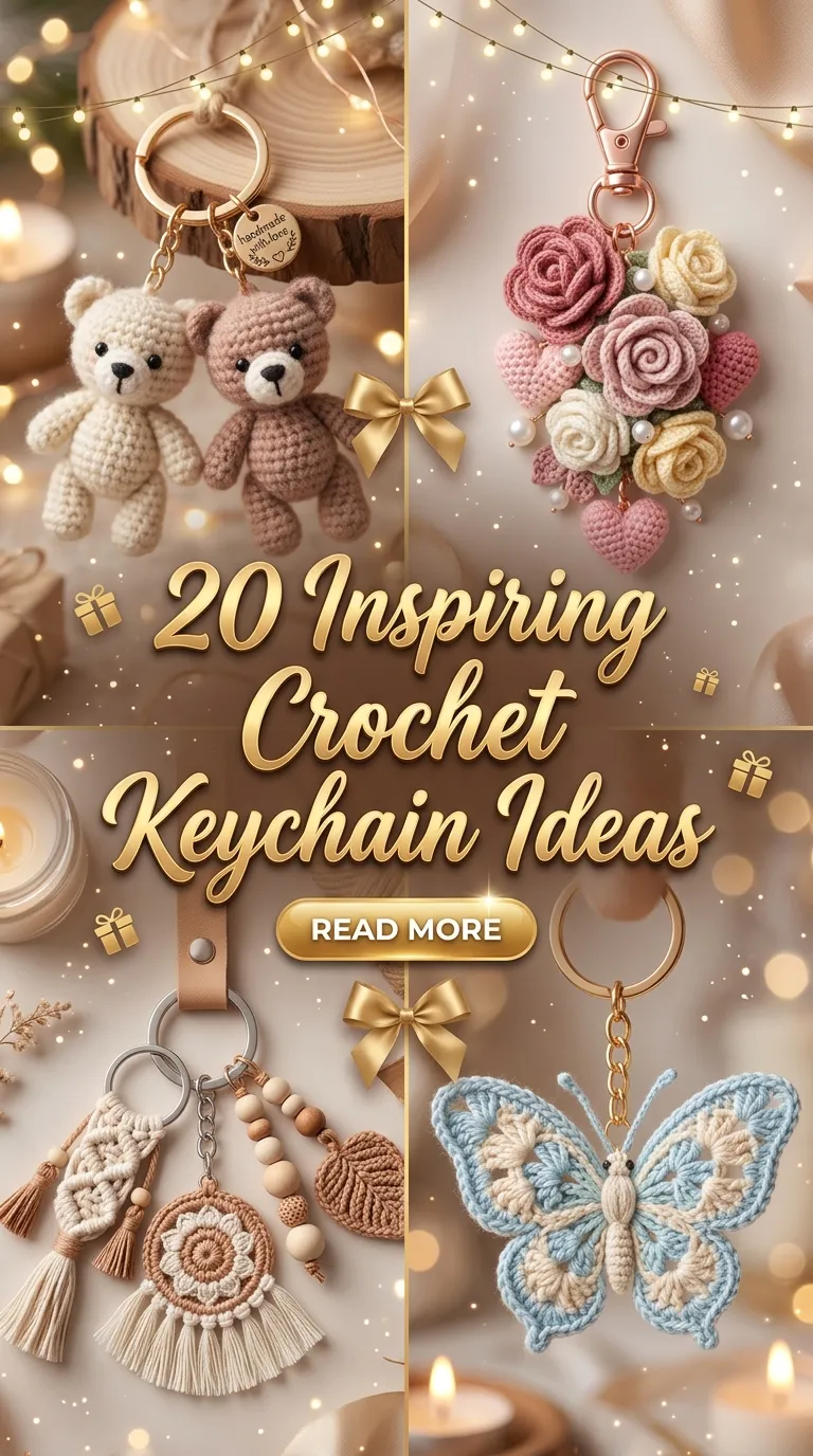 20 Inspiring Crochet Keychain Ideas